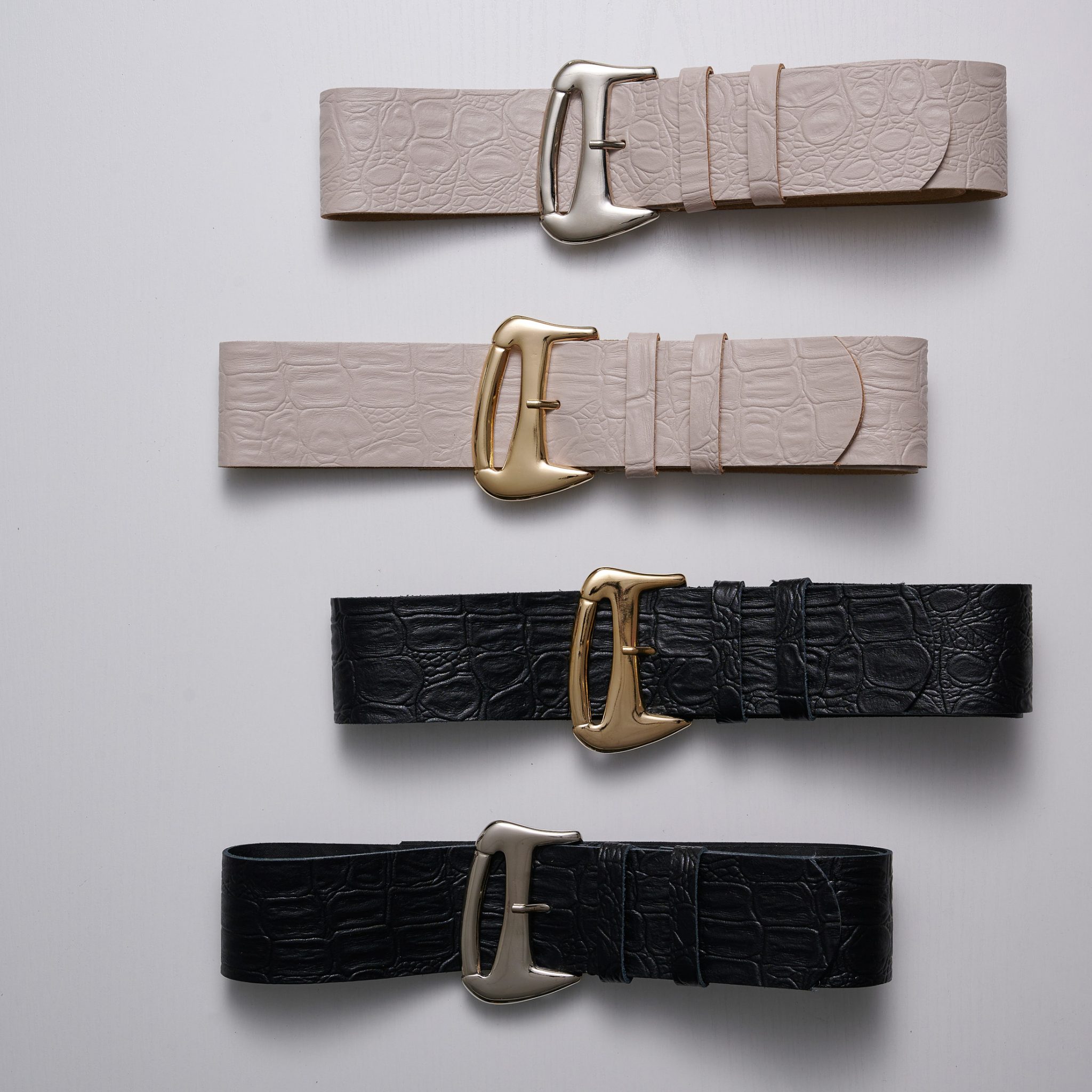 INDIVIDUAL ART LEATHER '' MOVE OVER'' ΔΕΡΜΑΤΙΝΗ ΜΑΥΡΗ ΖΩΝΗ | AndieKat.com